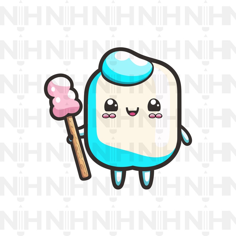 Cute Kawaii Marshmallow Svg Bundle Marshmallow Svg Kawaii Marshmallow ...