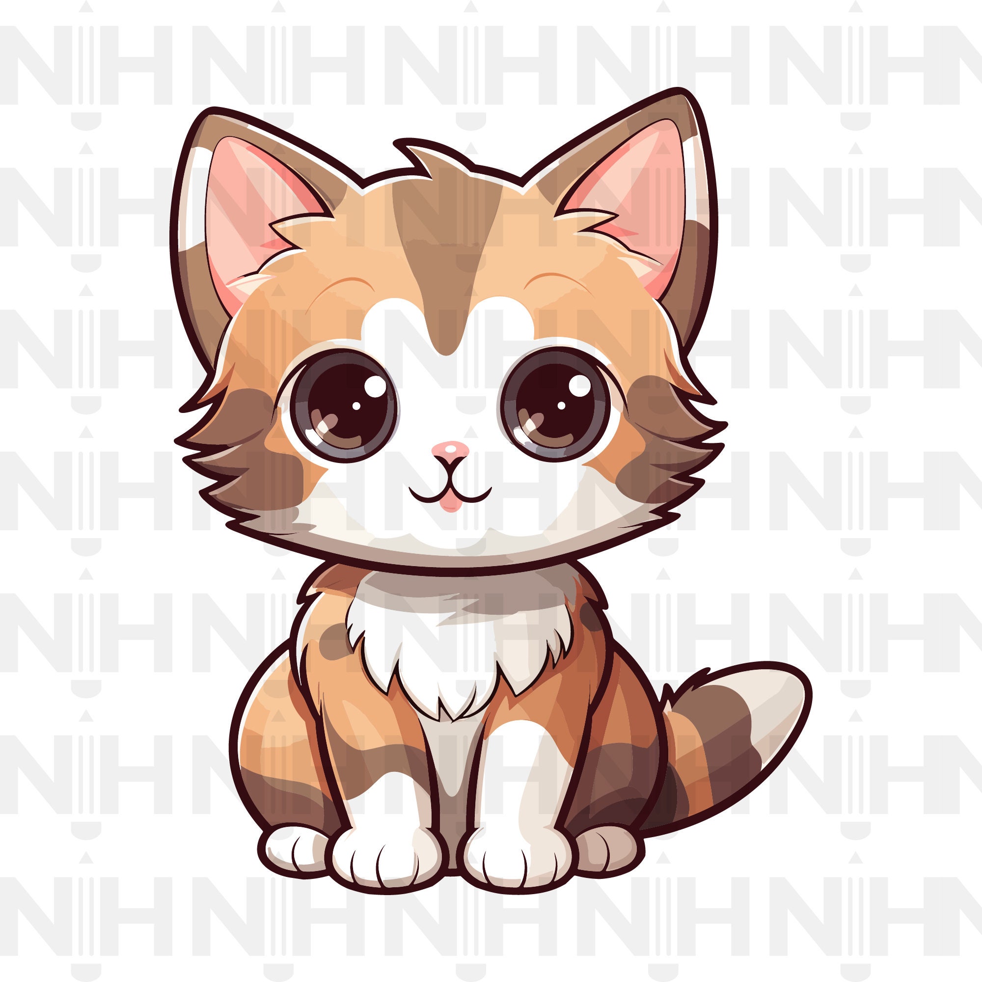 Cute Cat Svg Bundle Cat Svg Cute Kawaii Svg Cat Cliparts Cat Sticker ...