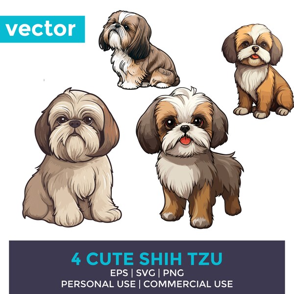 Shih Tzu Stickers - Etsy