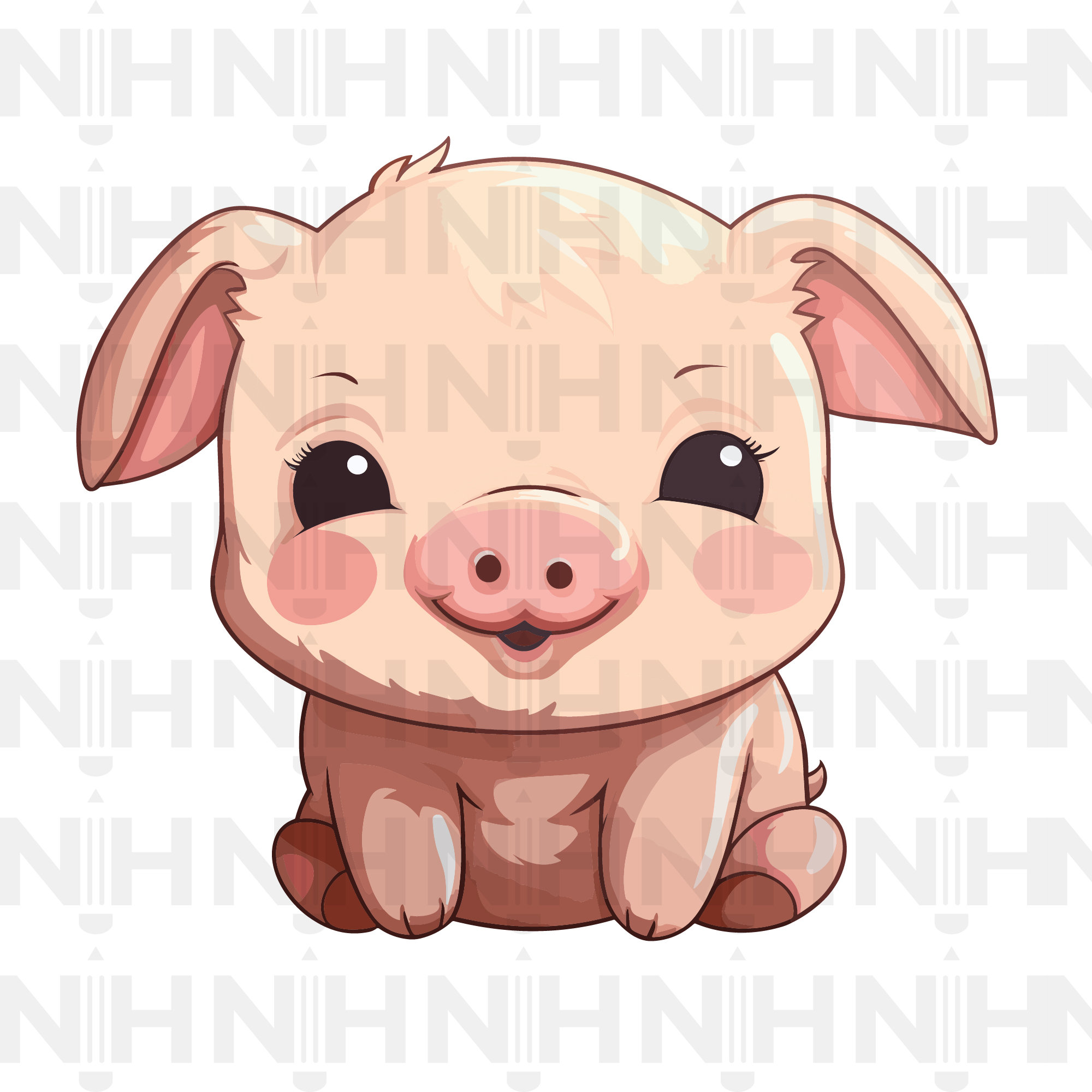 Cute Pig Svg Bundle Pig Svg Cute Animals Svg Pig Clipart Baby Pig ...