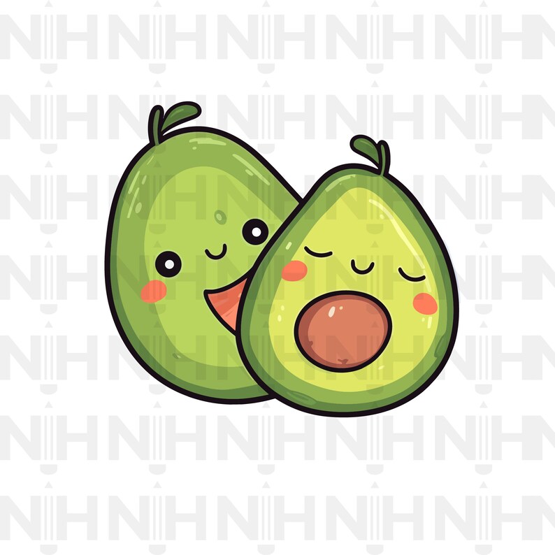 Cute Avocado Svg Bundle Avocado Svg Vegetable Cliparts Avocado Sticker ...