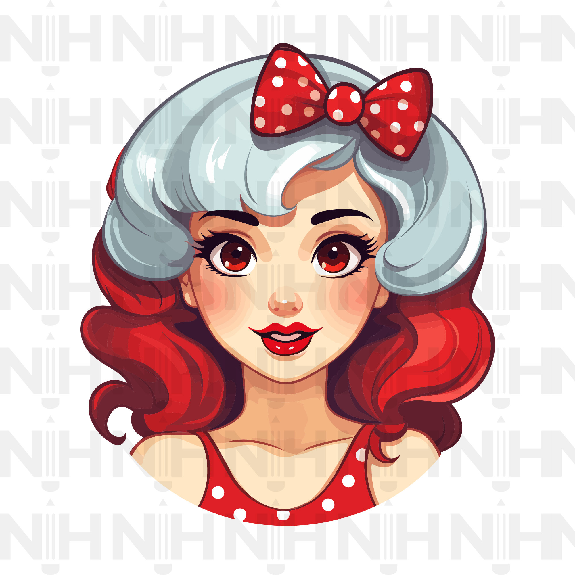 Cute Kawaii Pin up Girl Svg Bundle Cute Pin up Svg Pin up - Etsy