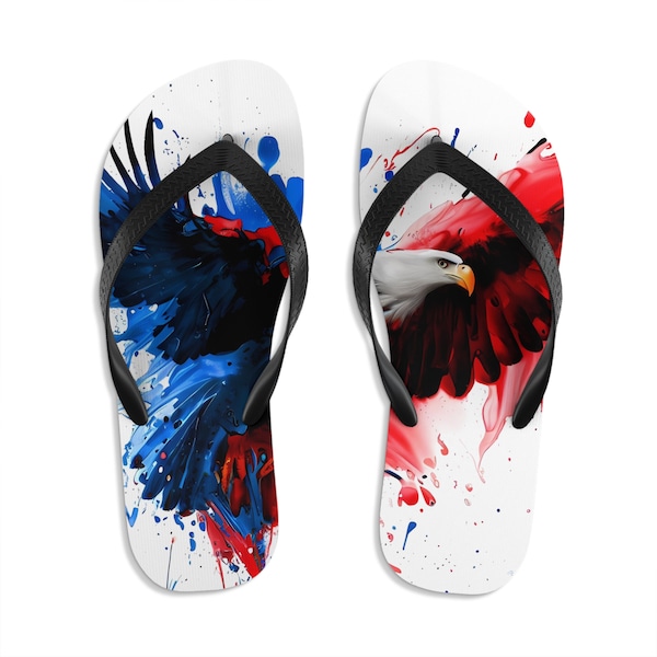 Patriotic Flip Flops - Etsy