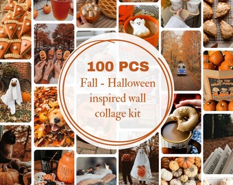 Fall Aesthetic Photo Collage Kit - Etsy