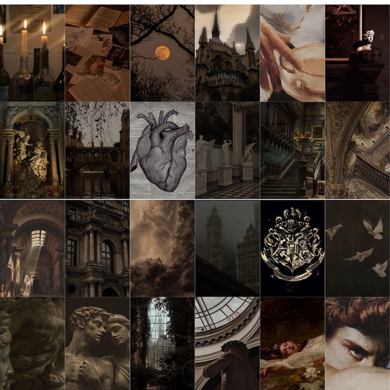400+ Dark Ultimate Bundle Wall Collage Kit, Lana, Black and White Art ...
