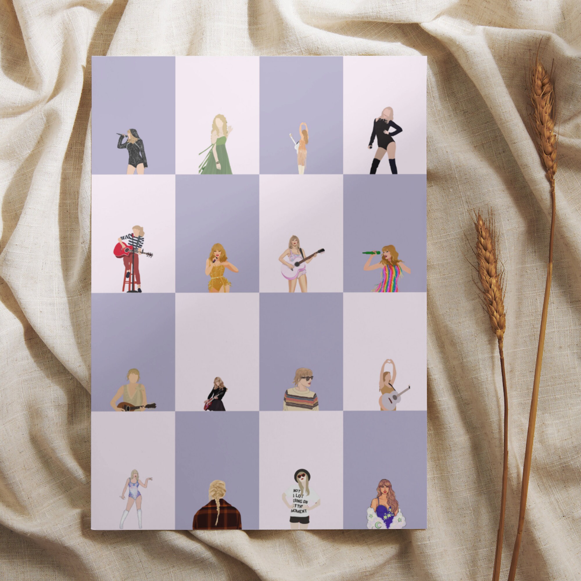 Iconic Outfits Poster Digital Print Minimalist Artist Inspired Room ...