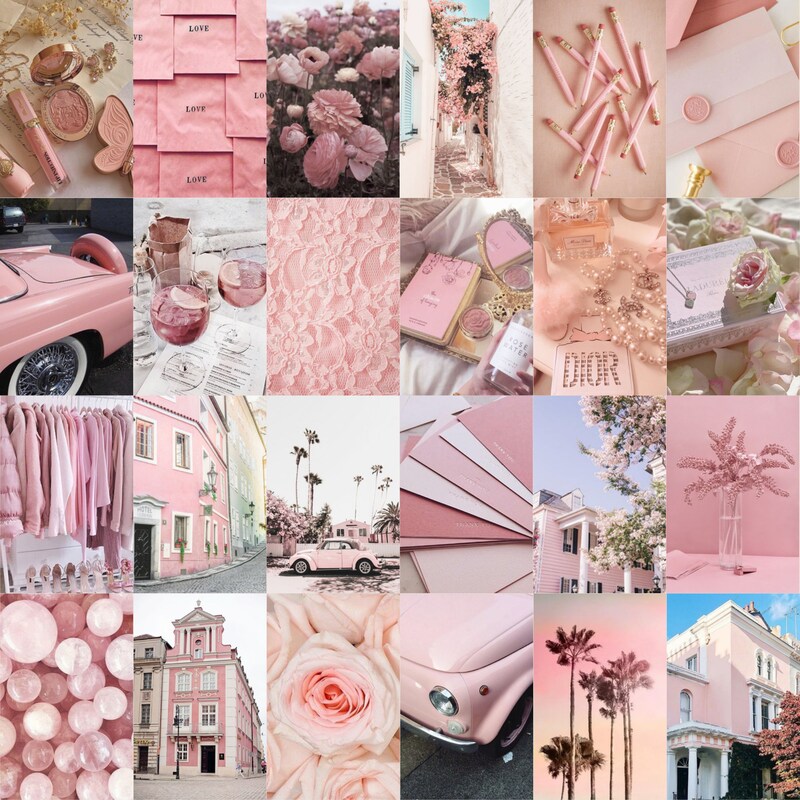 Pink Photo Collage - Etsy