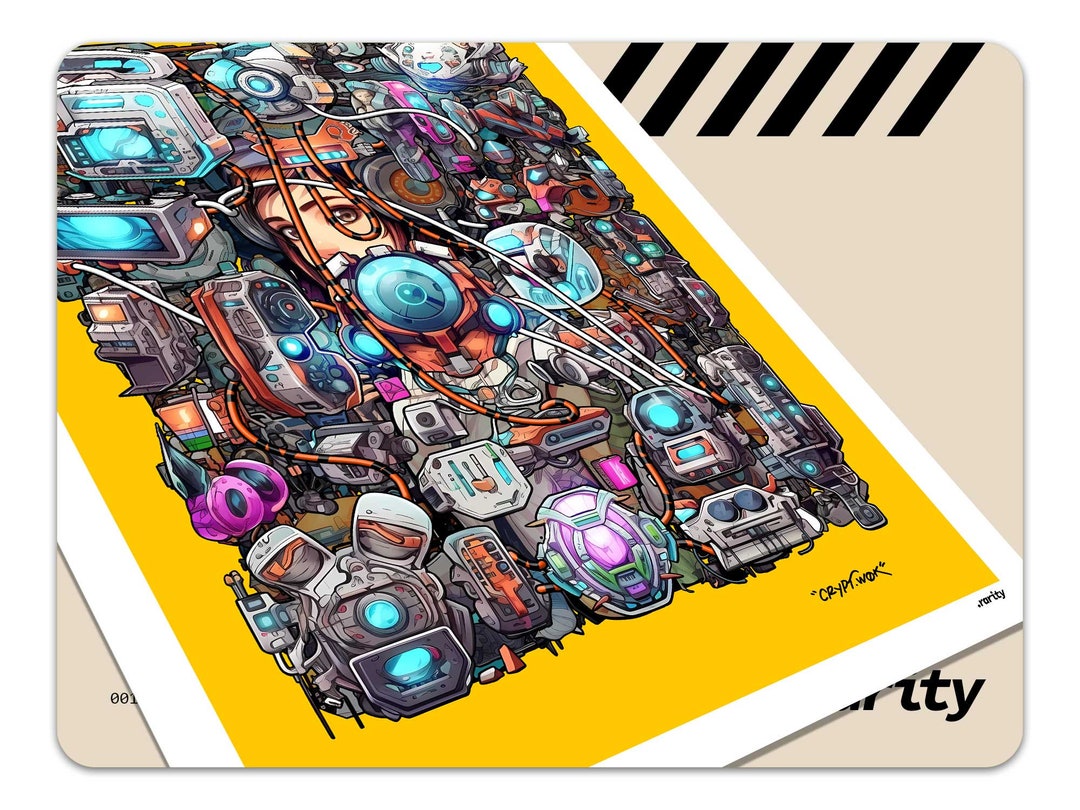 Cyberpunk Anime Girl Art Poster Print for Anime Hacker Gift - Etsy