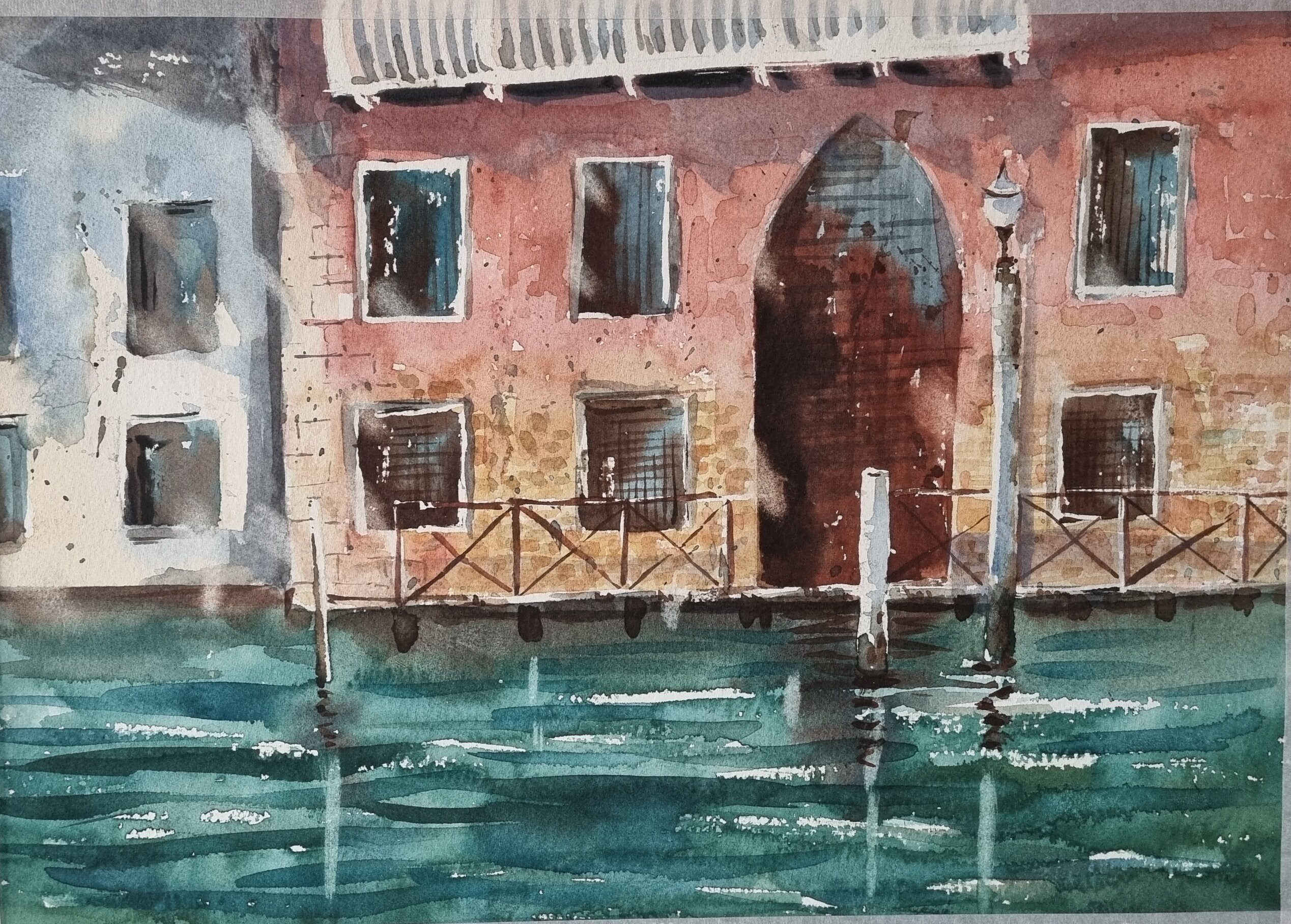 Water Cannel of Venice Watercolor Painting of Original - Etsy