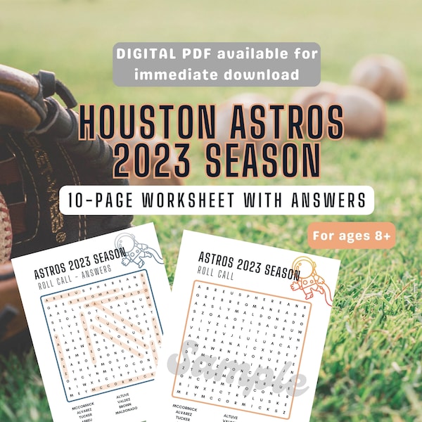 Astros Printable - Etsy
