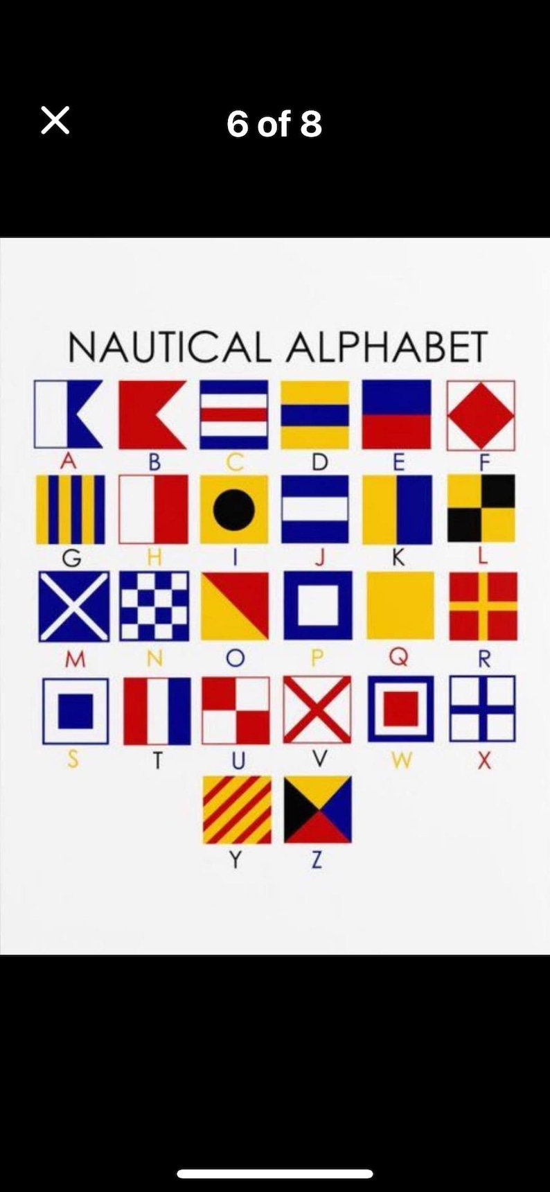 Personalized Nautical Flag Tile Wall Decor - Etsy