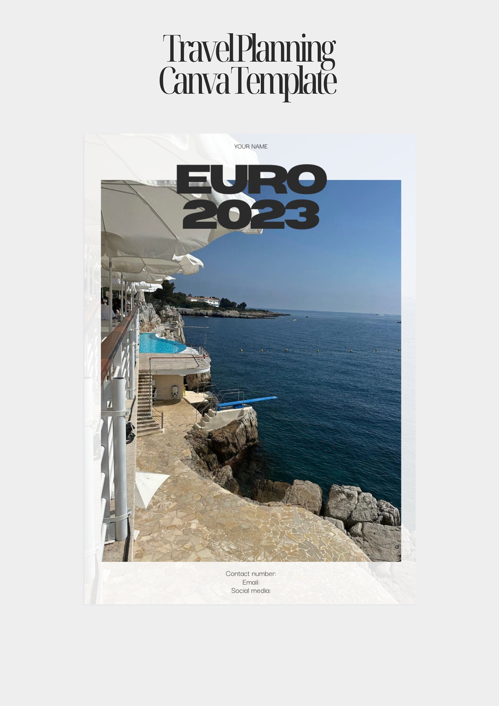 Travel Planning Canva Template - Etsy