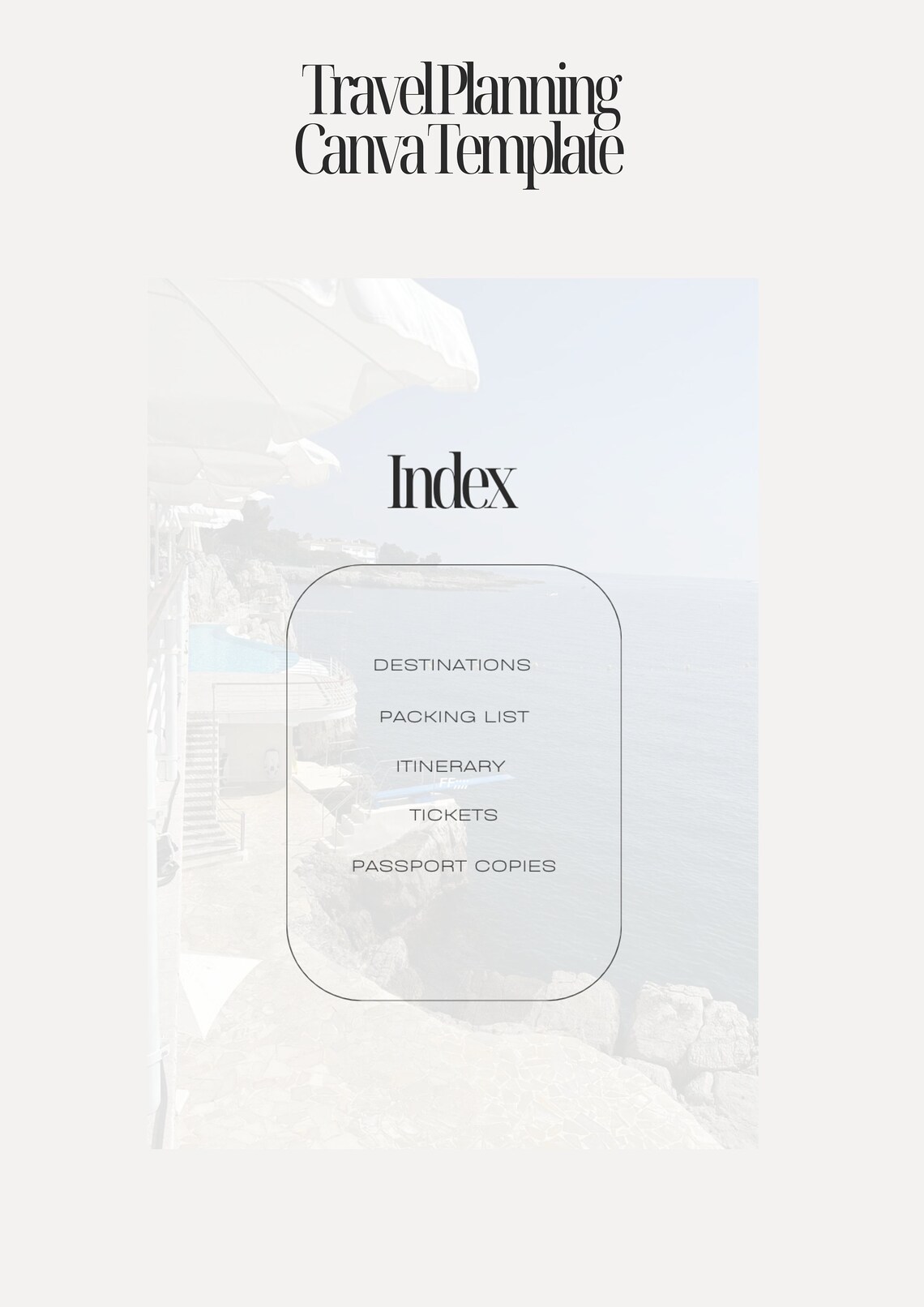 Travel Planning Canva Template - Etsy