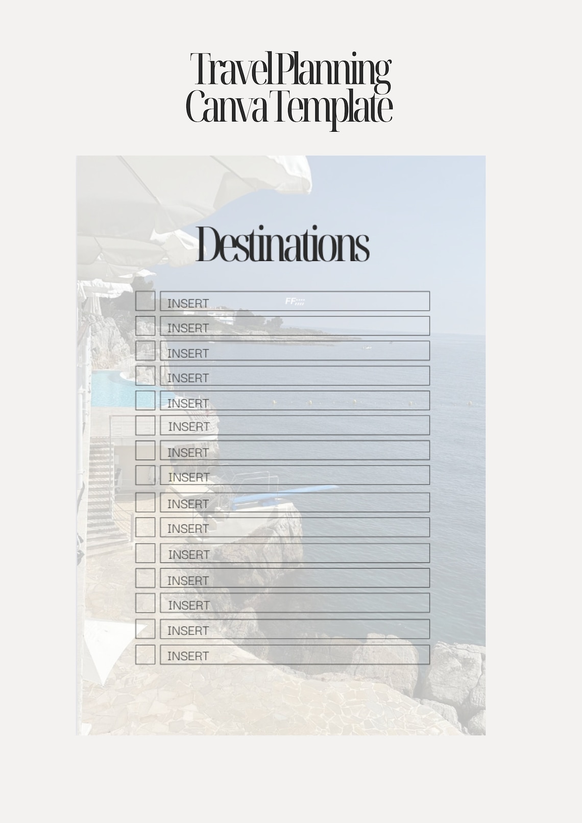 Travel Planning Canva Template - Etsy