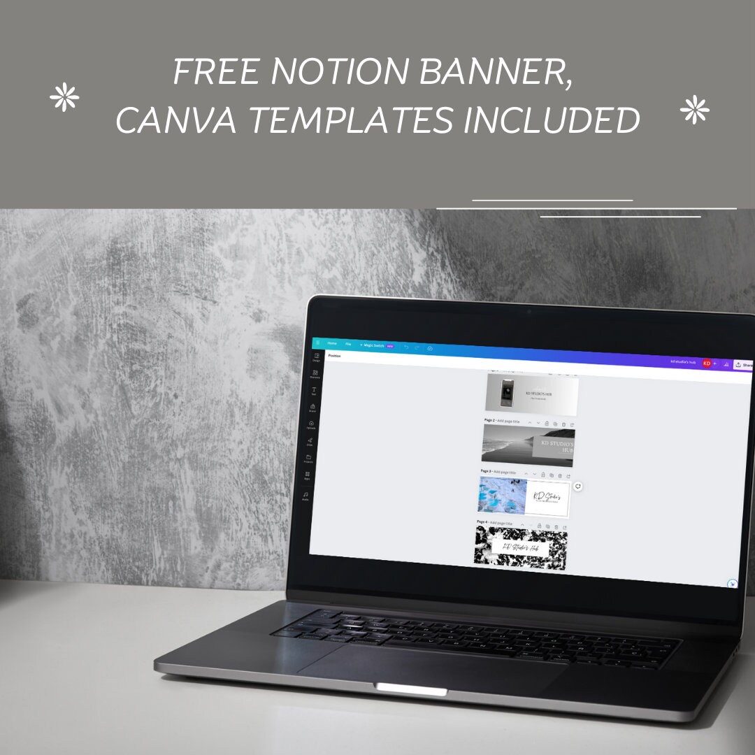 Notion Hub Template Minimal Layout - Etsy
