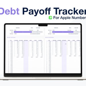 Debt Payoff Tracker for Apple Numbers - Etsy