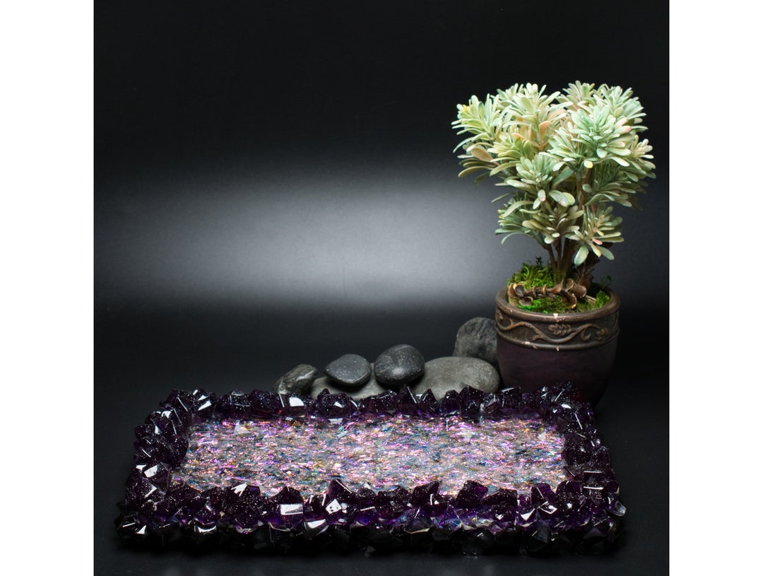 Colossal Crystal Edge Vanity Tray Luxury Jewelry Vanity Tray Elegant ...