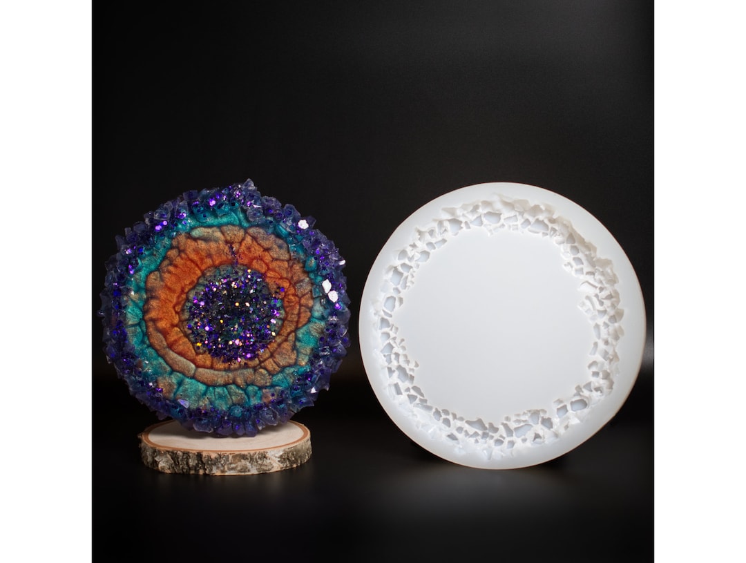 7.5 Inch Colossal Crystal Edge Silicone Mold | Sparkle Edge Crystal ...