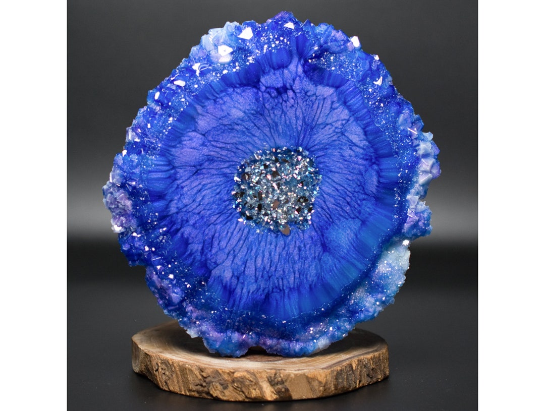 Prussian Blue Crystal Edge Vanity Tray | Luxury Jewelry Vanity Tray ...