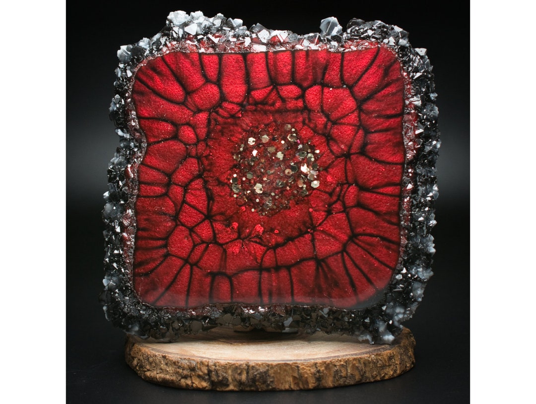 Red Diamond Crystal Edge Vanity Tray | Luxury Jewelry Tray | Candle ...
