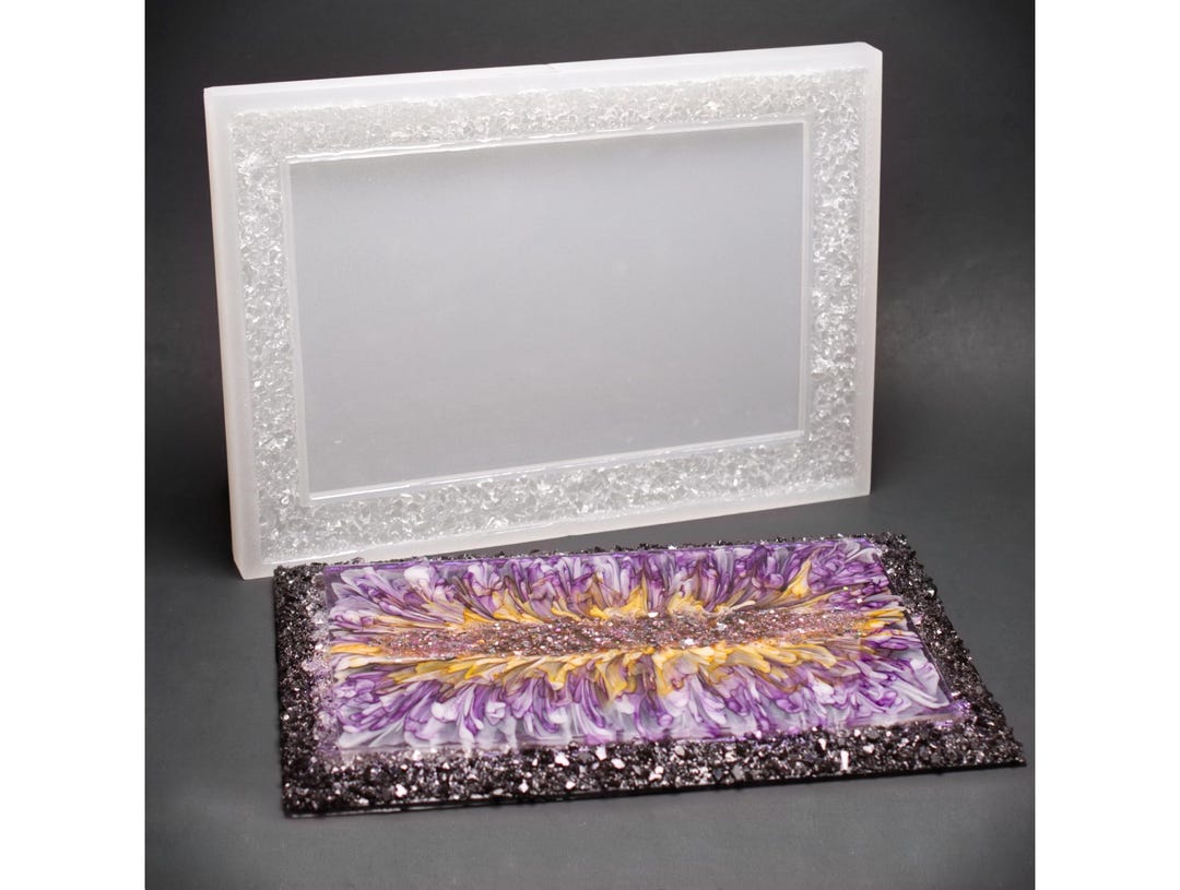 Crystal Edge Vanity Tray Mold | Sparkle Edge Crystal Mold | Luxury ...