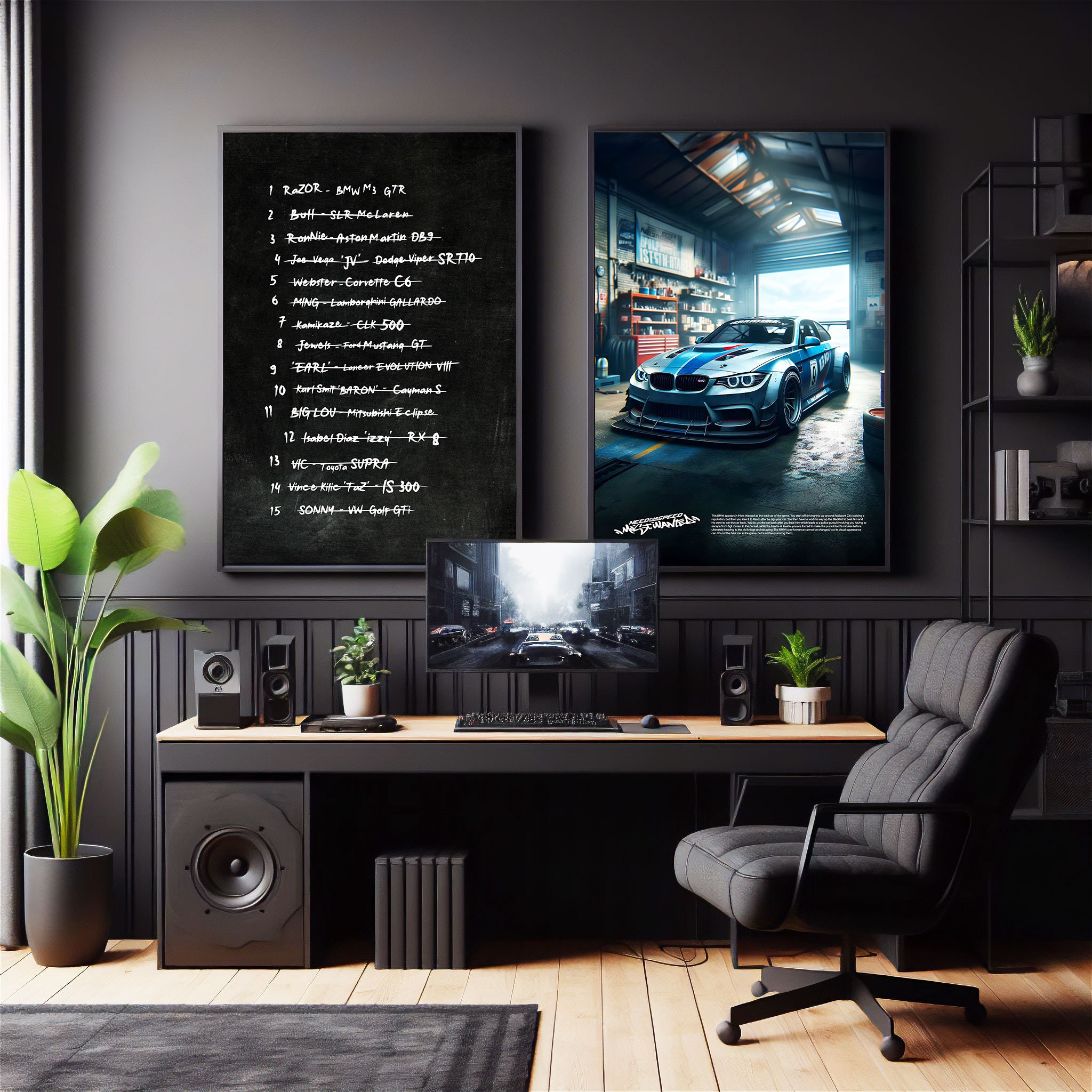 Set of 2 - Need for Speed Most Wanted Blacklist, BMW M3 GTR | Modern ...
