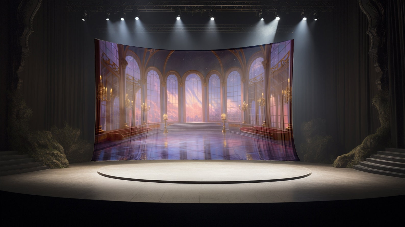 The Grand Ballroom Digital Backdrop Used for Theatre Projections - Etsy