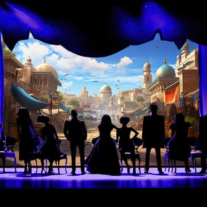 Arabian Marketplace Digital Backdrop for Theatre Projections. - Etsy