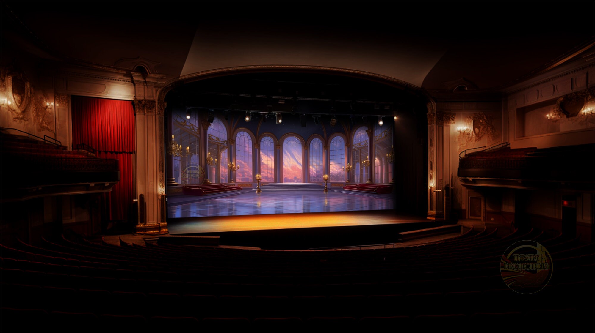 The Grand Ballroom Digital Backdrop Used for Theatre Projections - Etsy