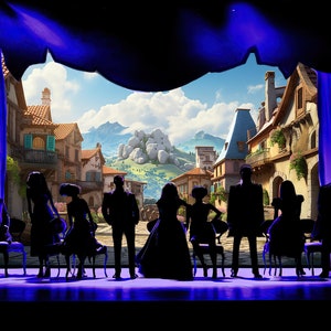 European Village Digital Backdrop for Theatre Projections - Etsy