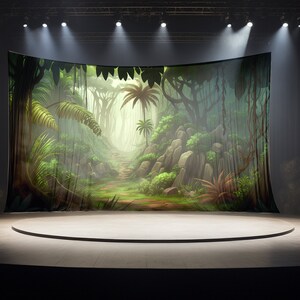Lush Jungle Digital Backdrop Used for Theatre Projections. - Etsy