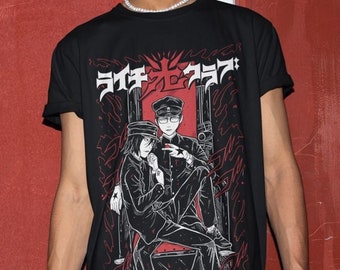 Unisex Horror Manga Creepy Girl T-shirt, Dark Anime Gothic T-shirt ...