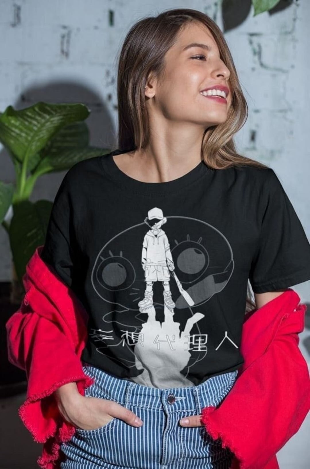 Anime PARANOIA AGENT Shirt, Mousou Dairinin Shirt, Paranoia Agent Lil ...