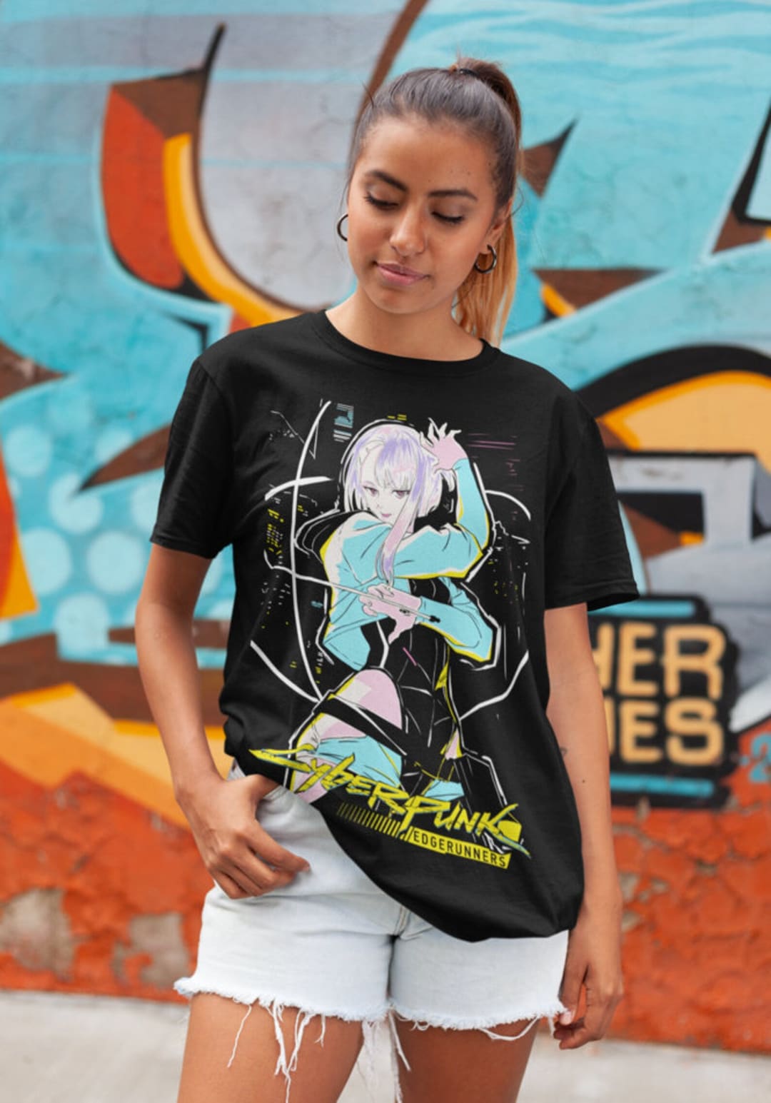 Cyberpunk Edgerunners Shirt, Edge Runners DAVID & LUCY Neon Shirt ...