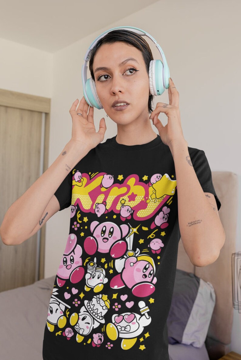 Kirby Face Classic Retro Gaming Premium Unisex T-shirt - Etsy