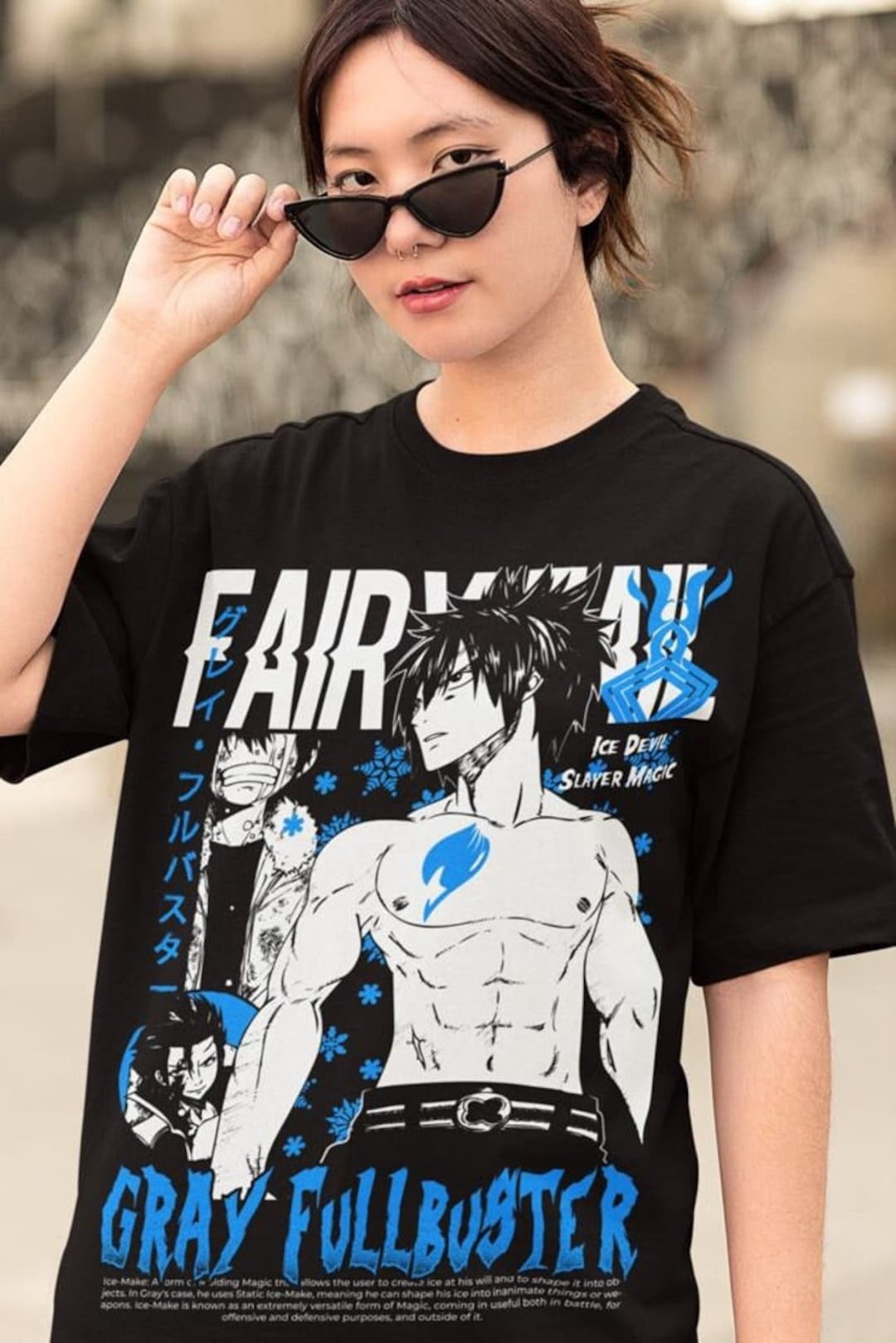Fairy Tail Natsu Dragneel Shirt, Gray Fullbuster, Gajeel Redfox ,fairy ...