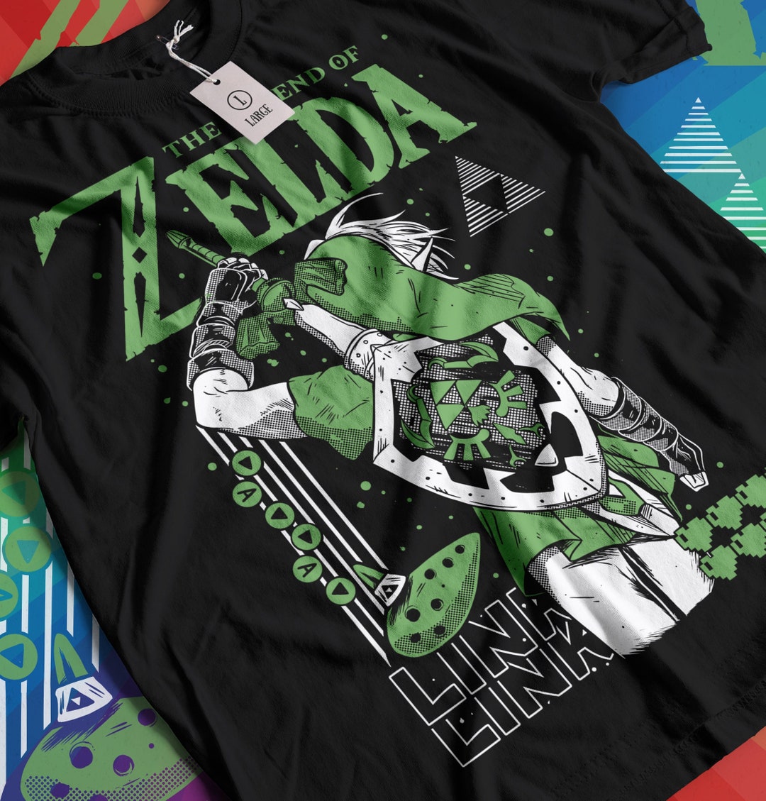 Legend of Zelda Link Shirt Zelda Shirt Zelda Gift Triforce Tshirt ...