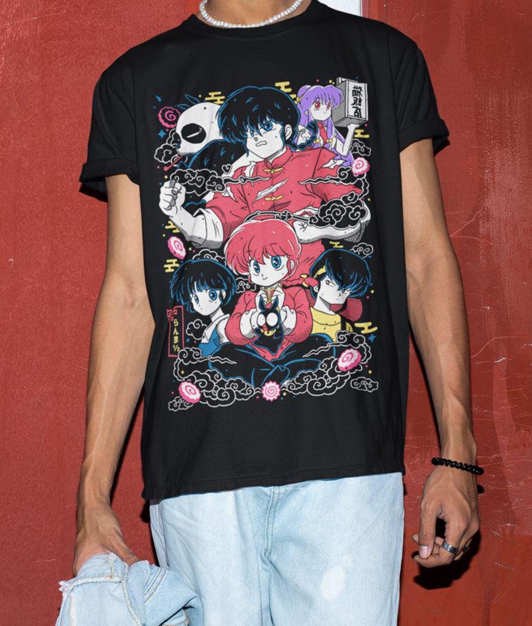 Unisex Ranma Saotome Anime T-shirt, Genma Panda Manga Shirt - Etsy