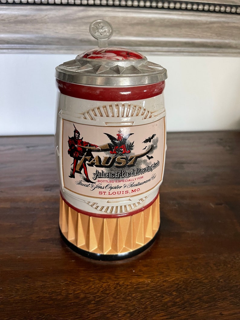 Anheuser-busch Lidded Stein - Etsy