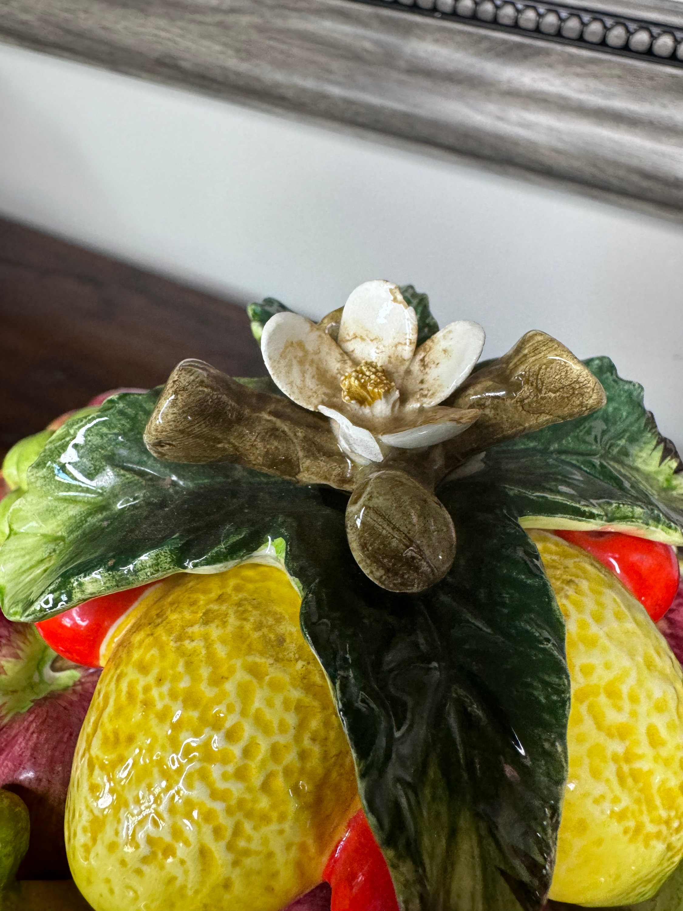 Vintage MCM Italian Ceramic Fruit Bowl Centerpiece - Etsy