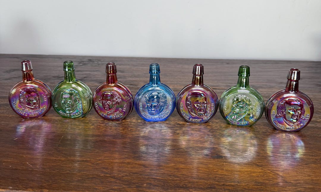 Vintage Mini Wheaton Glass Presidential Commemorative Bottles- Choice ...