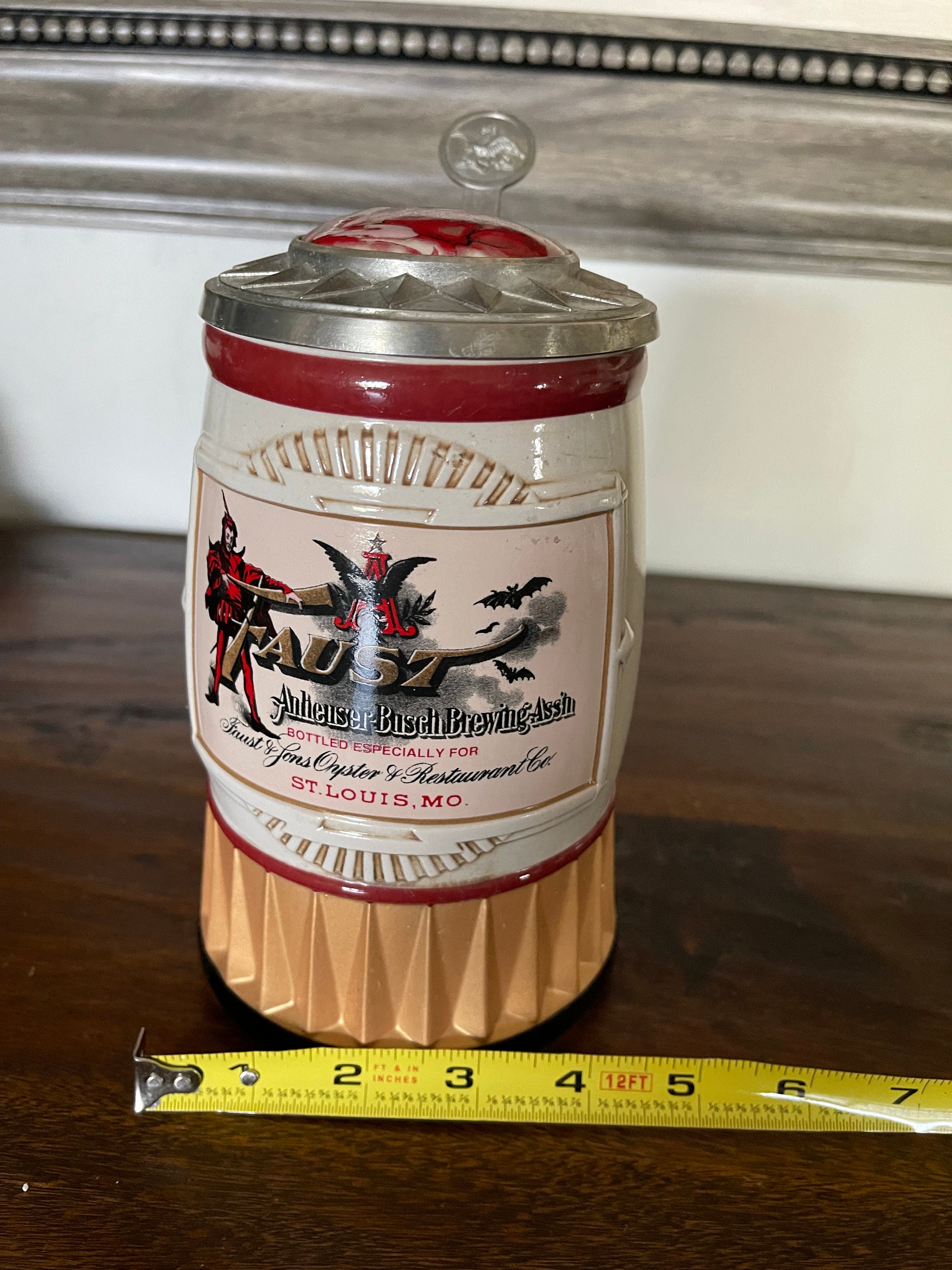 Anheuser-busch Lidded Stein - Etsy