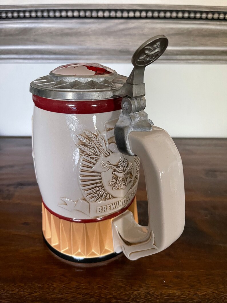 Anheuser-busch Lidded Stein - Etsy