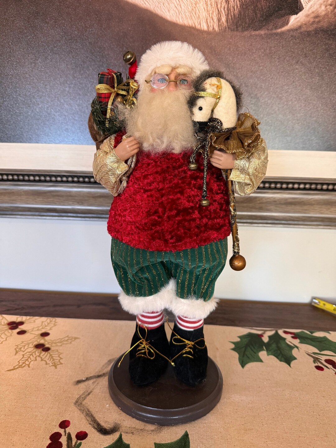 Vintage Santa Claus Figurine - Etsy