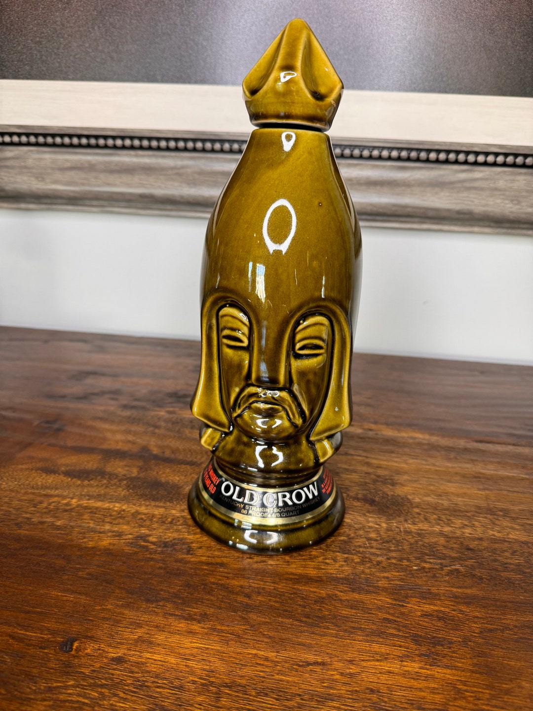 Vintage Old Crow Kentucky Bourbon Dark Pawn Chess Decanter (125) - Etsy