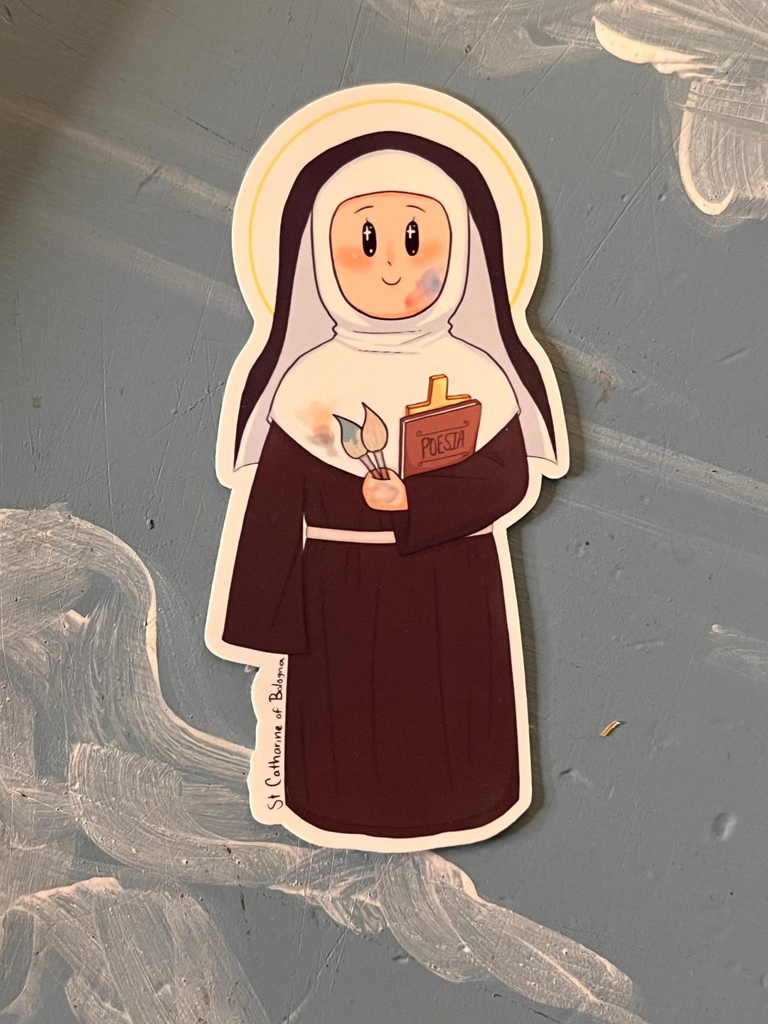 Saint Catherine of Bologna Patron of Artist Sticker - Etsy