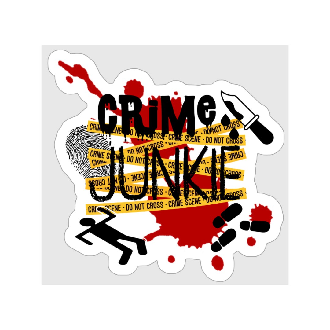 Crime Junkie Sticker: True Crime Fan, Laptop Decal - Etsy