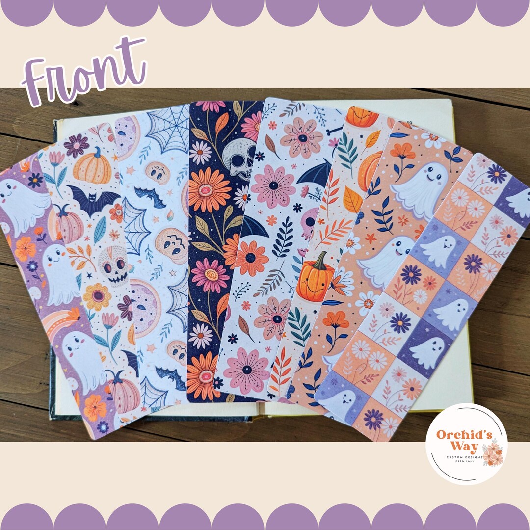 Spooky & Cute Halloween Bookmark, Spooky Bookmark Bundle, Spooky ...