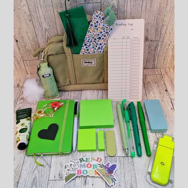 Green Journal Bundle., Journal Bundle, Bookish Journal Bundle ...