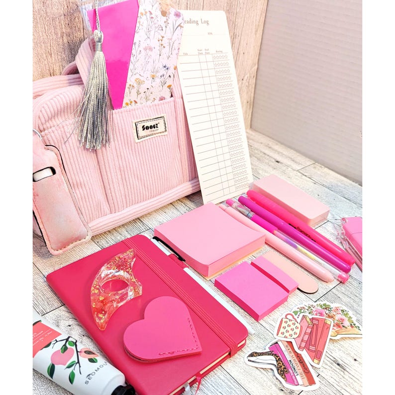 Pink Journal Bundle, Pink Journaling Accesssories, Journal Bundles ...